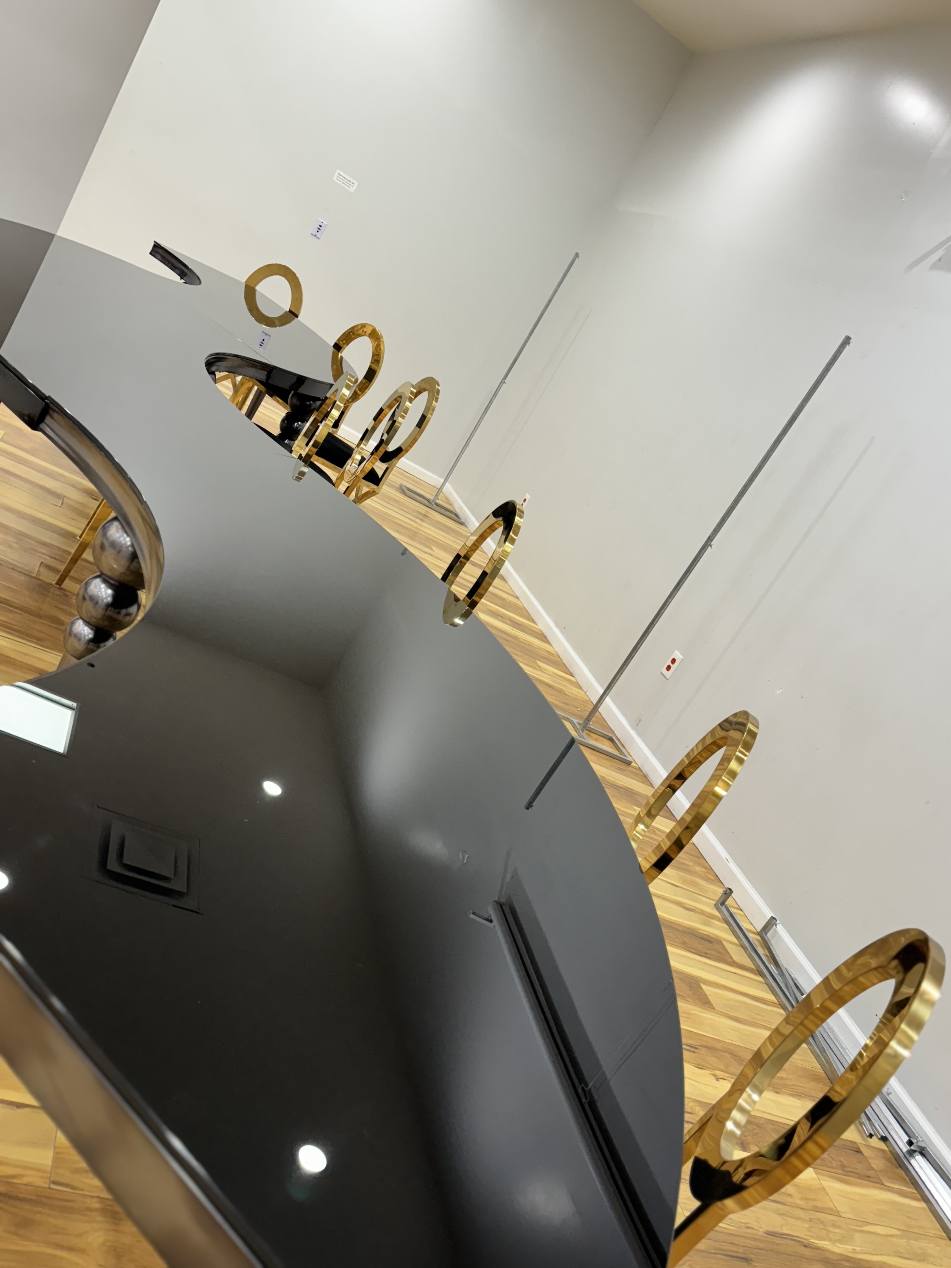 Black Acrylic | S- Table | The Invite | Event & Party Prop Rentals