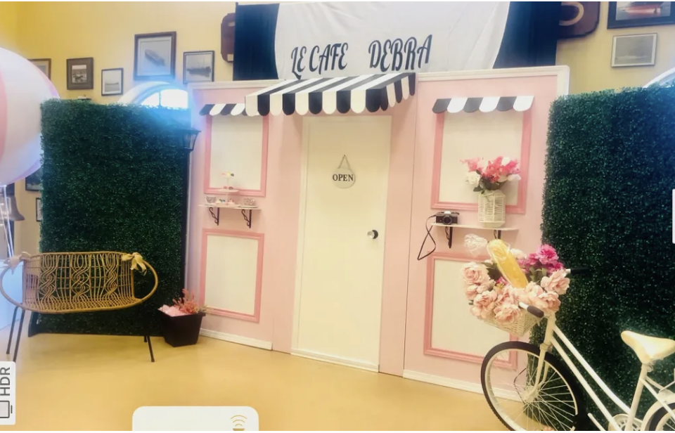 Paris Cafe Backdrop | The Invite | Event & Party Prop Rentals