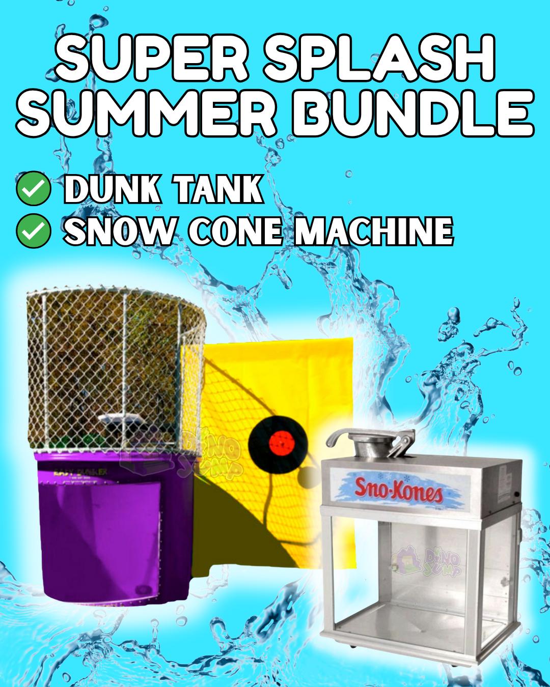 Super Splash Summer Bundle | Bounce House Rentals, Carnival Ride Rental ...