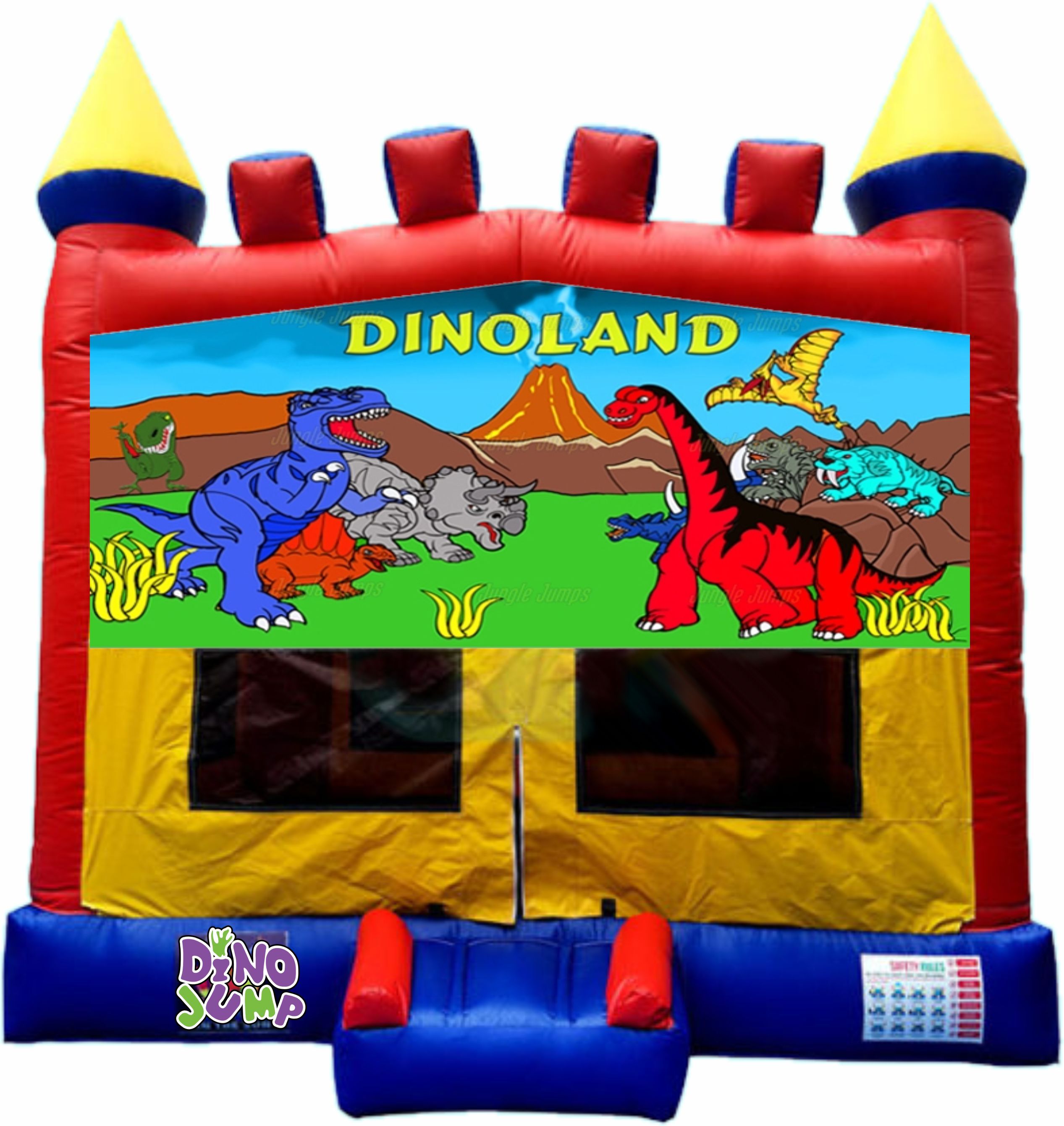 Dinosaur Land theme Bounce House Rental | Bounce House, Carnival Rides ...