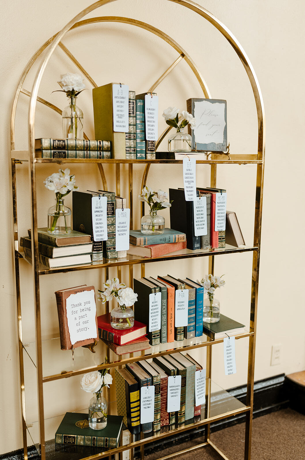 Gold Shelf | Nerdy Fox Rentals & Designs