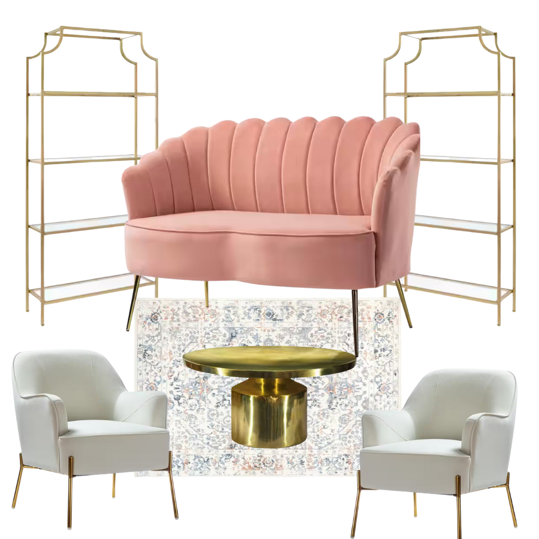 Luxury Rose Lounge Vignette | Orlando Luxury Party Rentals | Opal Luxe ...