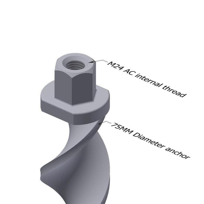 Ground Anchor for outdoor stages - Spirafix AC | Peachy Productions AV ...