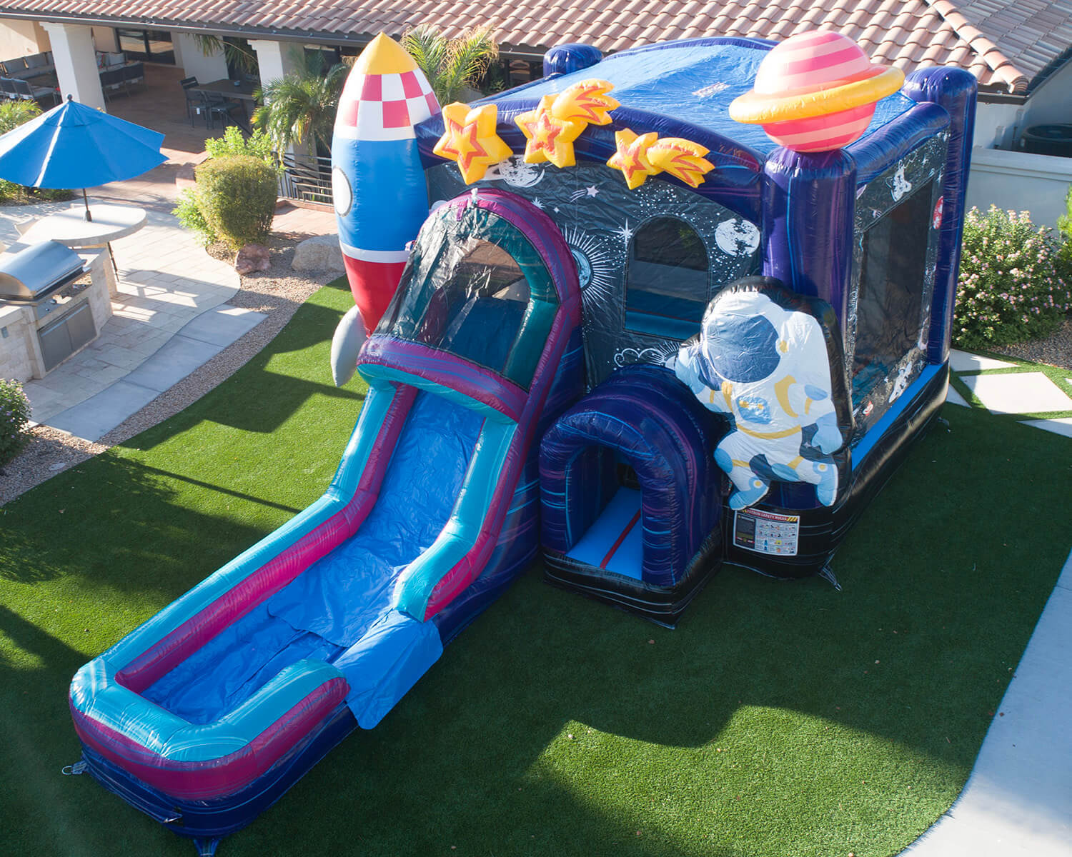 Space Rocket Bounce House | Arizona Outdoor Inflatables Bounce Houses ...