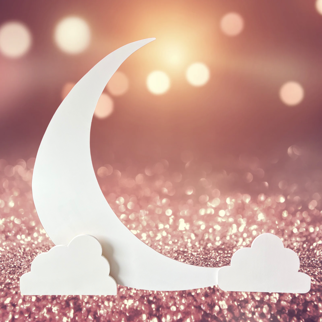Large Moon & Clouds Display | Signs & Love Event Rentals LLC