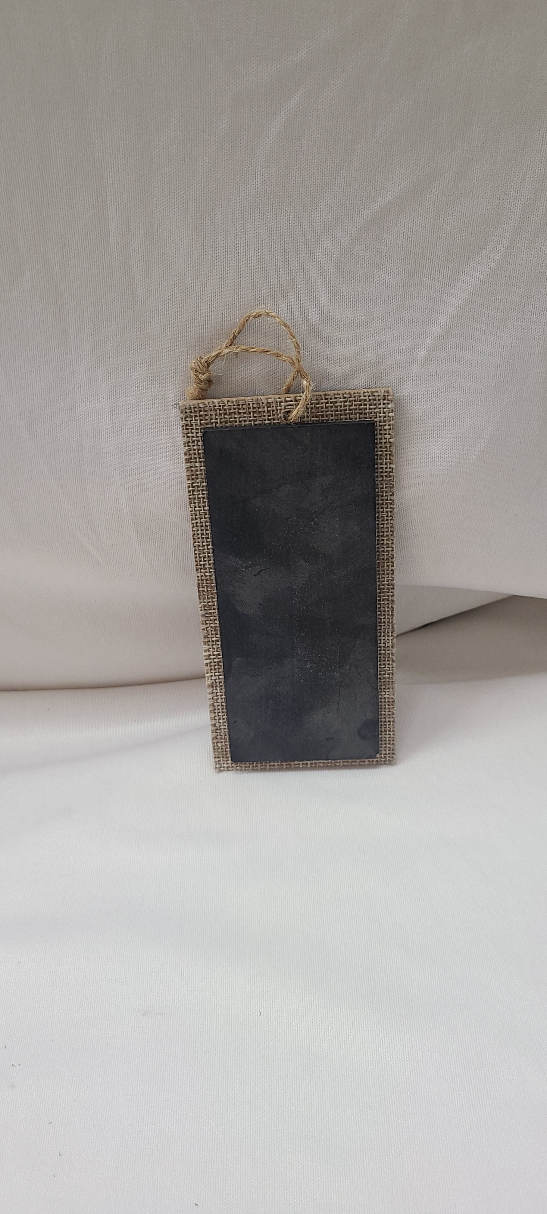 Small Burlap Chalkboard | Revel & Flourish Minneapolis Event Rentals