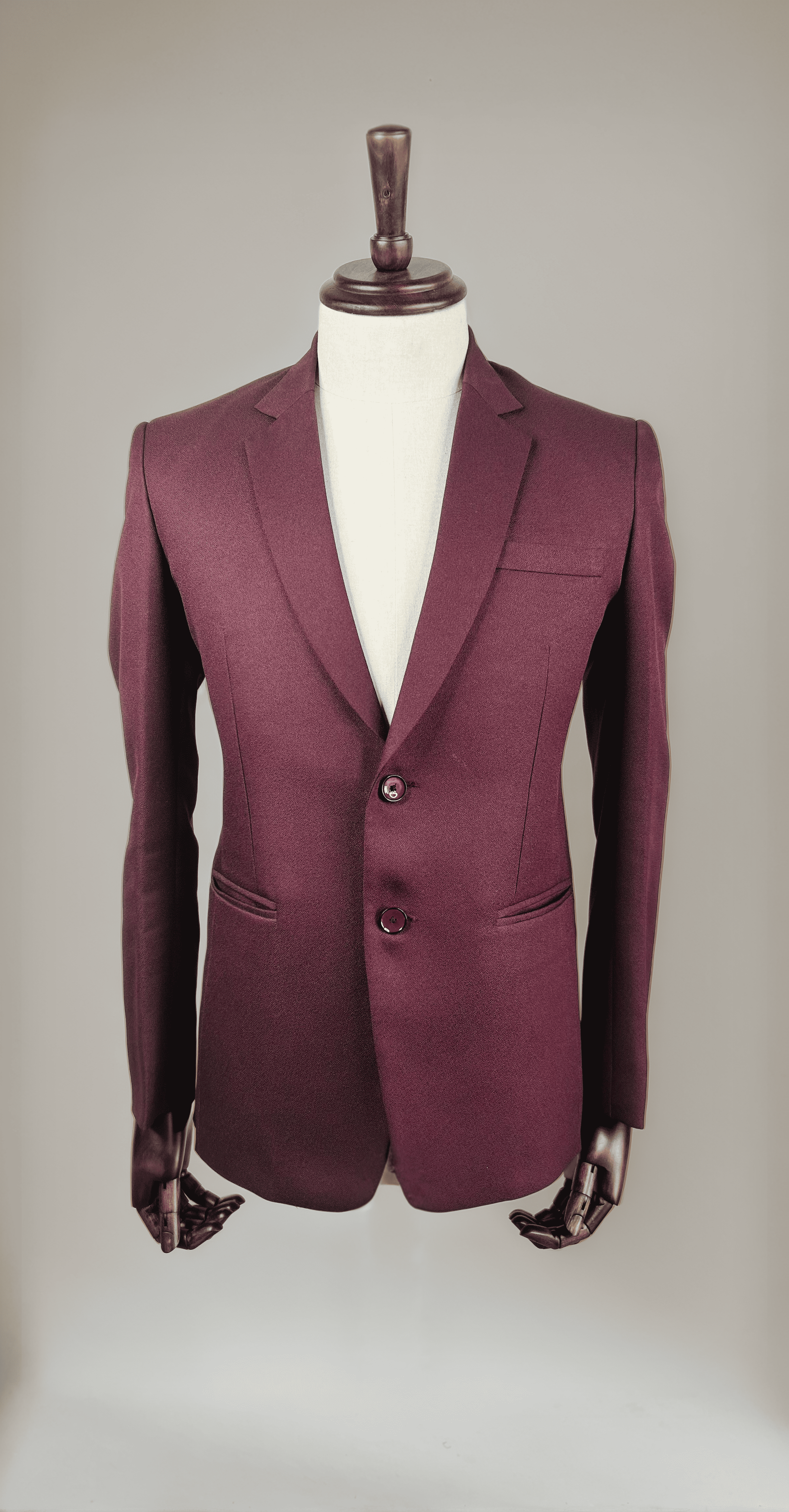 Premium Matt Maroon Blazer | Rent To Ramp (ADDEEK FASHIONS PVT LTD)