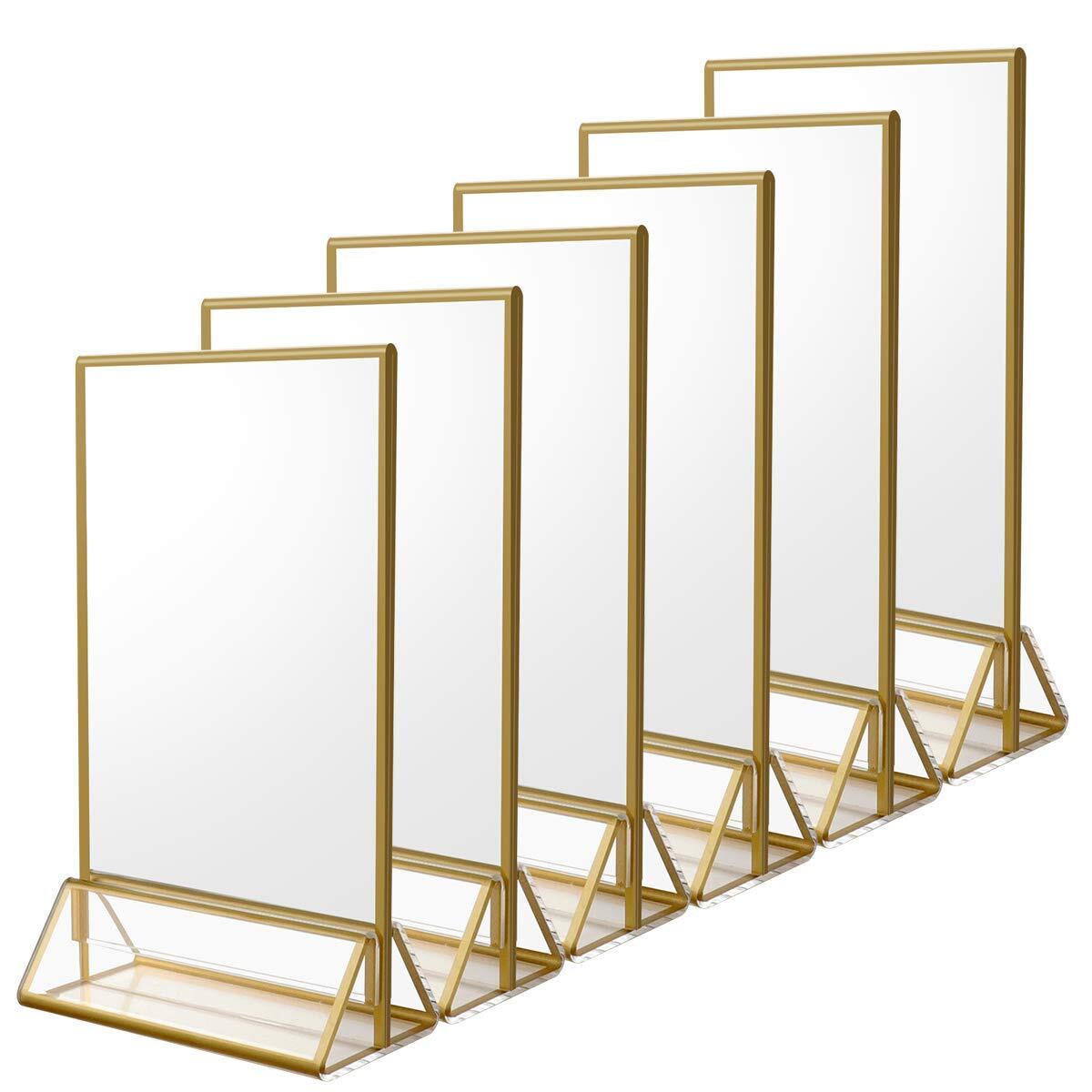 Gold Table Number Frames | Decor Elegance