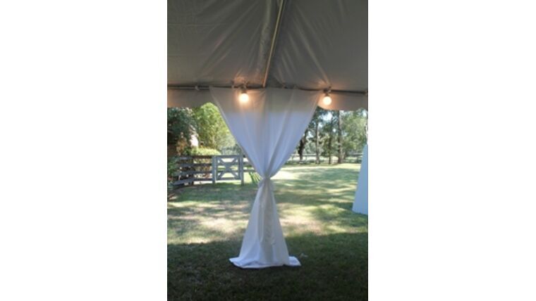 Tent Leg Draping - 13' White | Party & Event Rentals – Tents, Tables ...