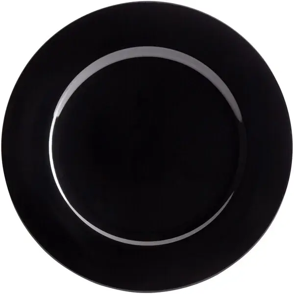 Black Charger Plates for Rent – Elegant Table Setting | Vibrant Rental ...