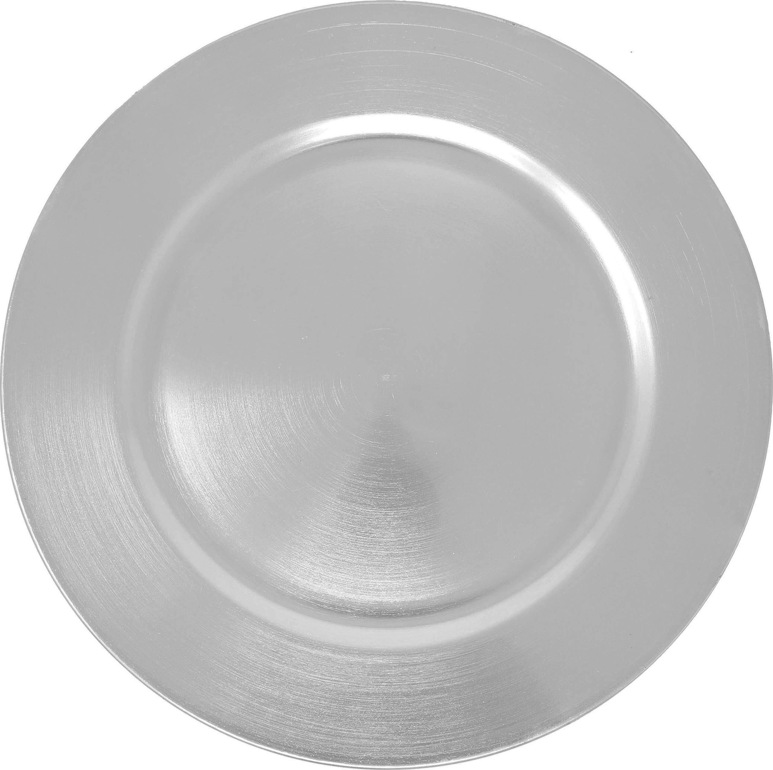 Metallic Silver Plates for Rent – Elegant Table Setting | Vibrant ...