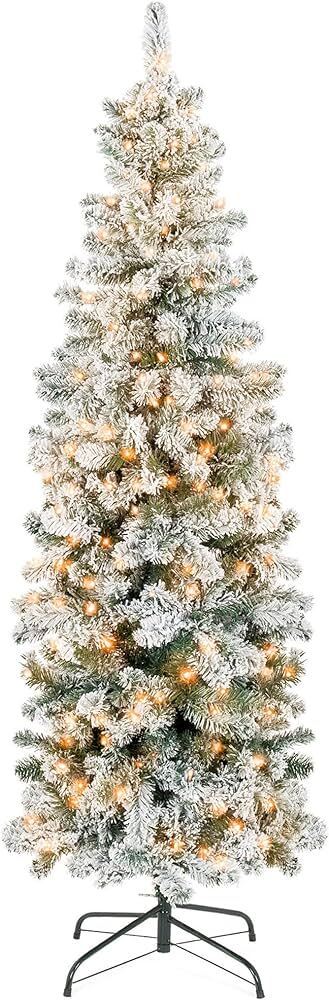 Flocked Holiday Tree with Clear Lights | Mammoth Baby - Delivering Mammoth