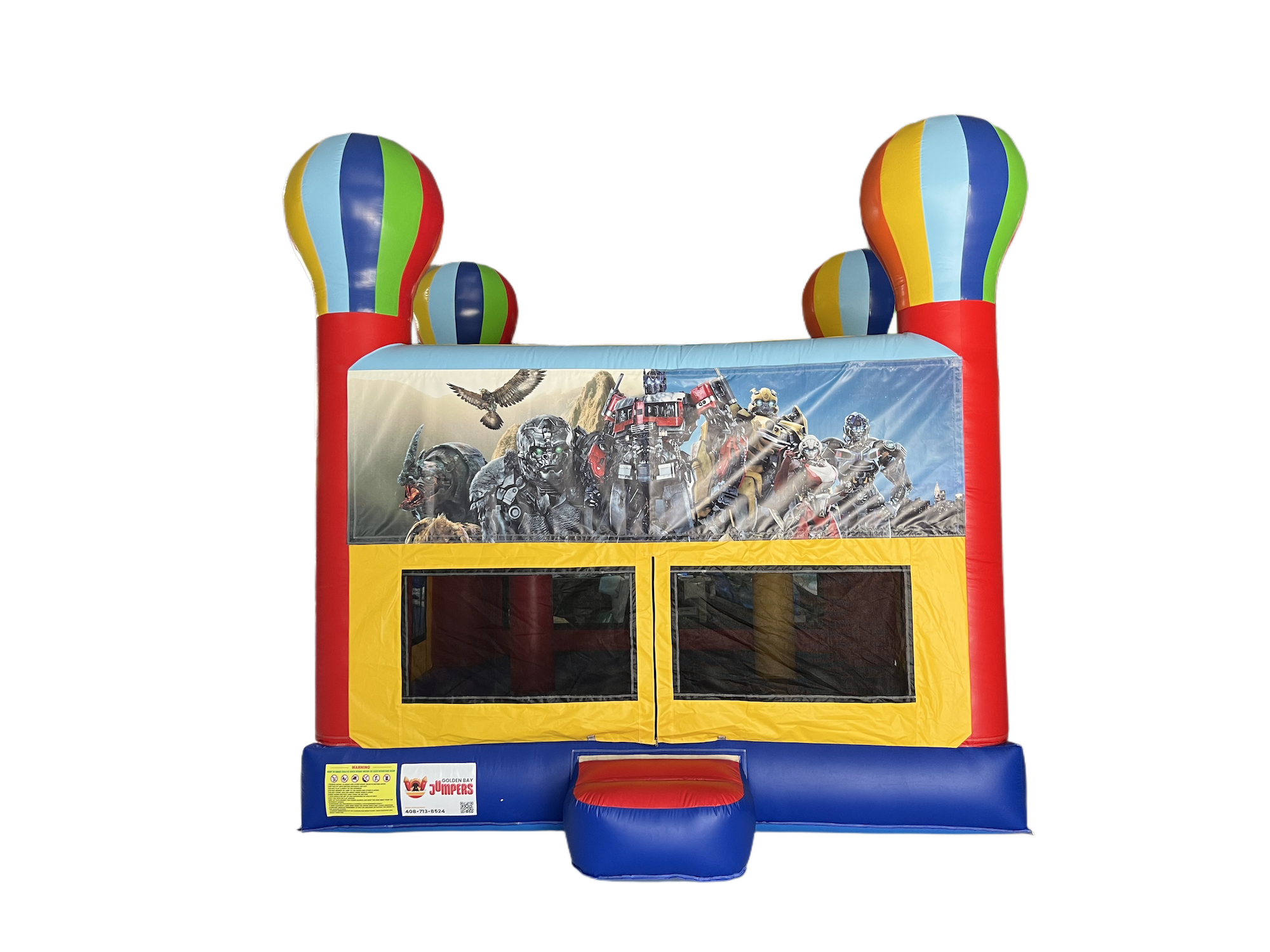 Transformers Jumper Banner Only | Action Party Rental | Golden Bay Jumpers