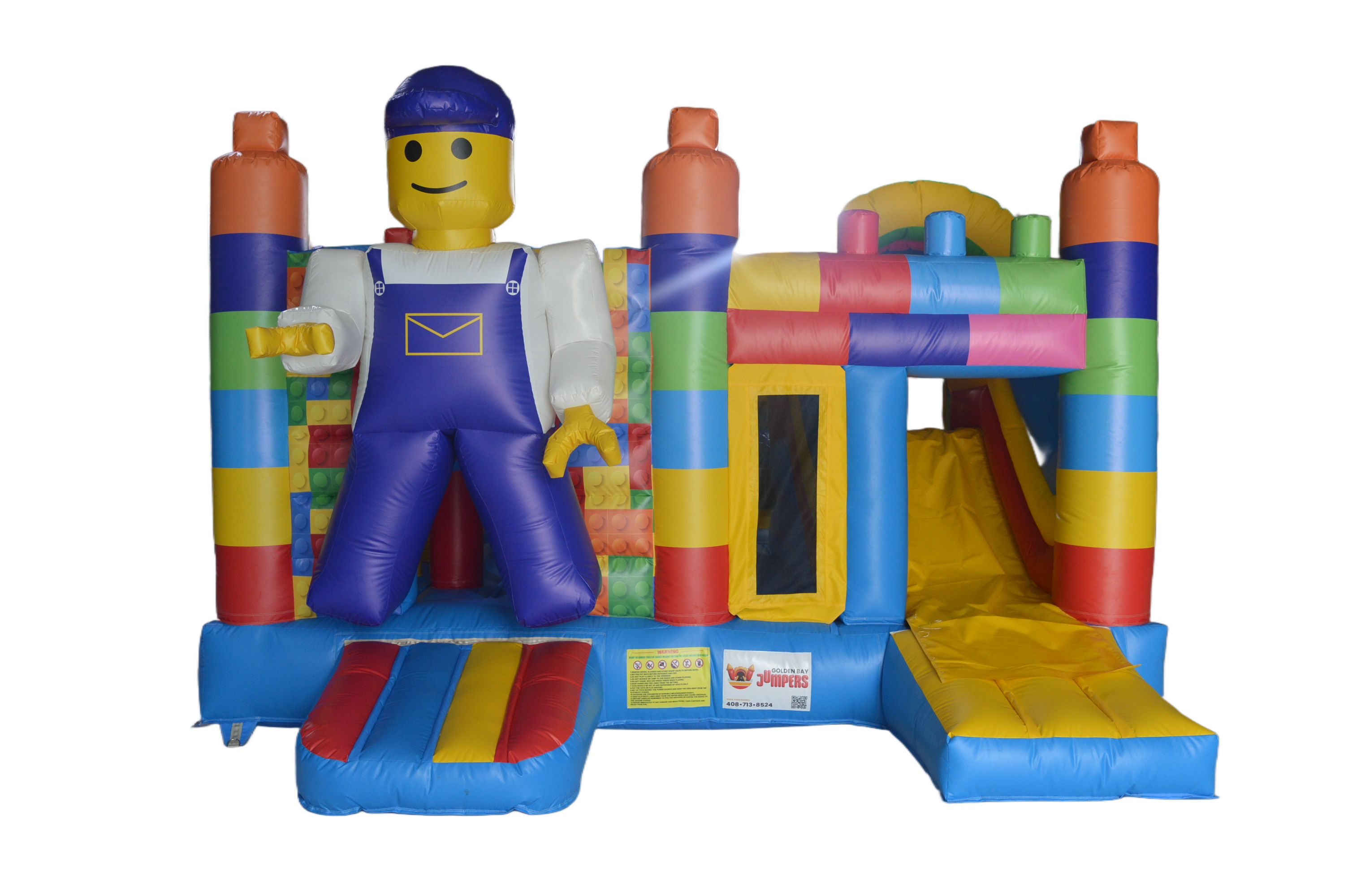 Lego Combo Jumper | Bay Area Bounce House Rental | Golden Bay Jumpers
