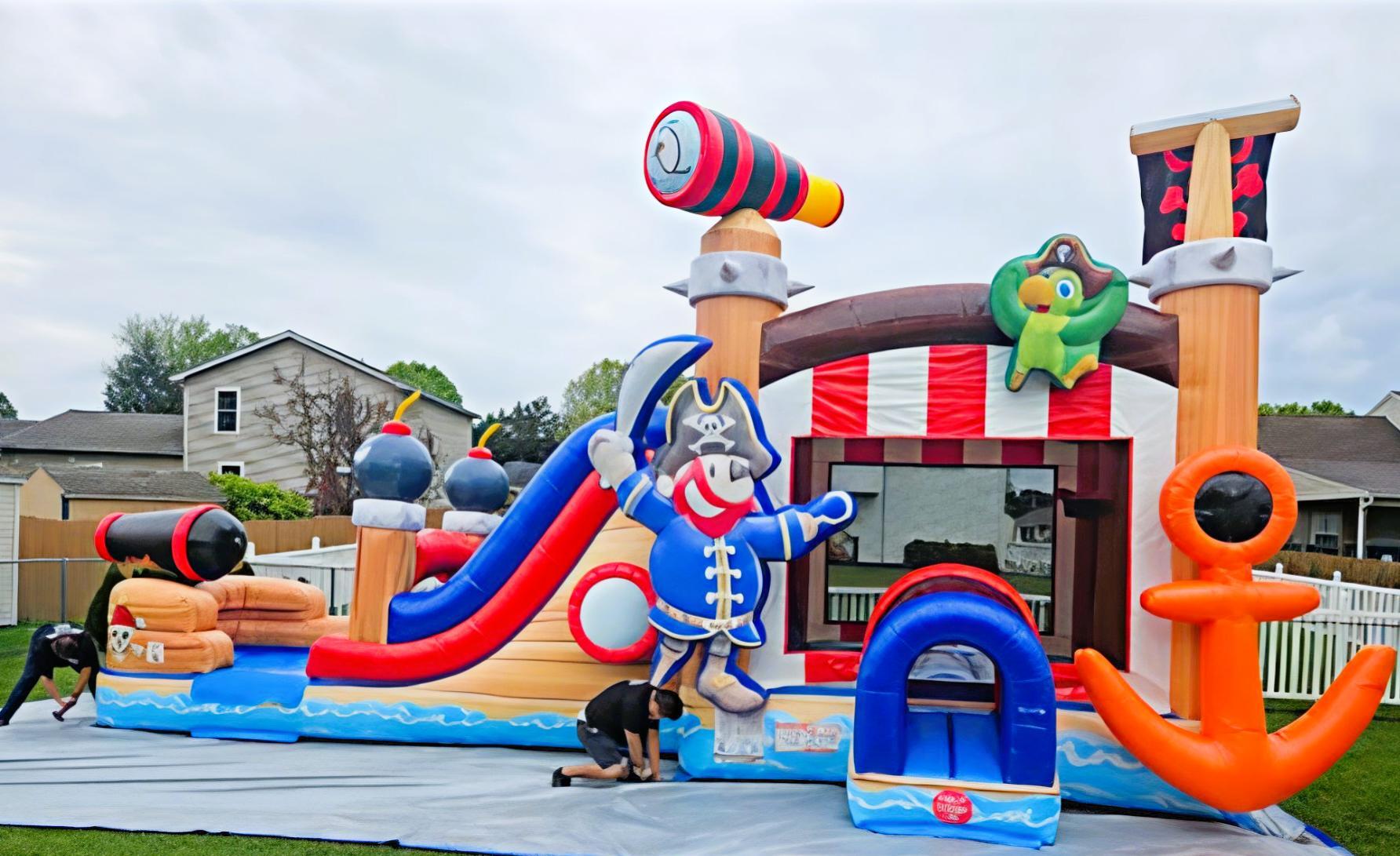 Inflatable- MEGA Captain Hook Bounce House & Slide | Bounce Boys Event ...