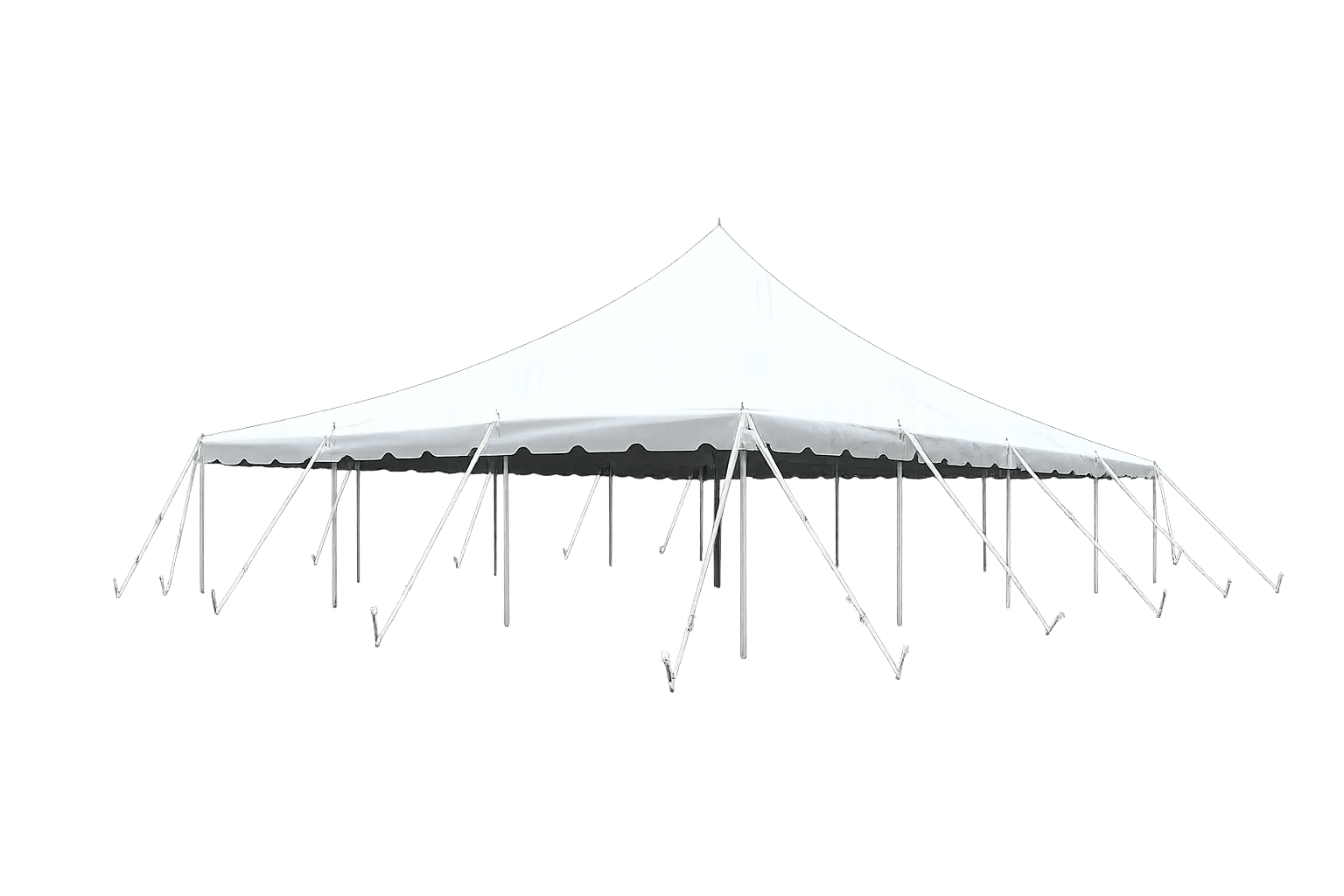 30×40 White Pole Tent Rental | Central Maine | Event Rent ME
