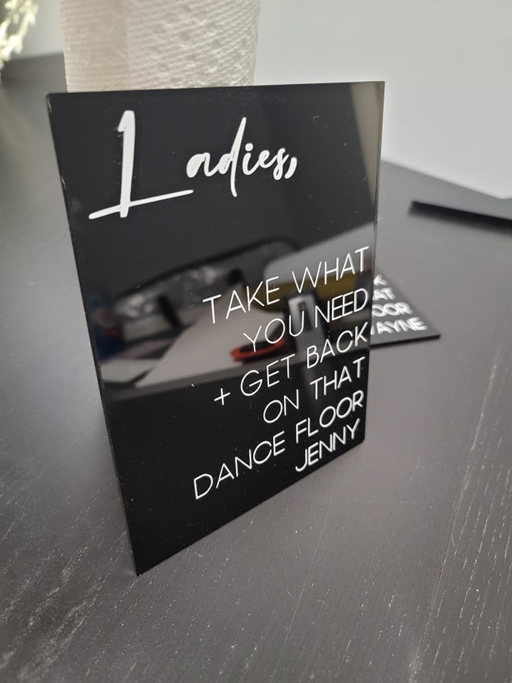 BLACK SIGN: 5' x 7' black acrylic sign [black+white collection ...