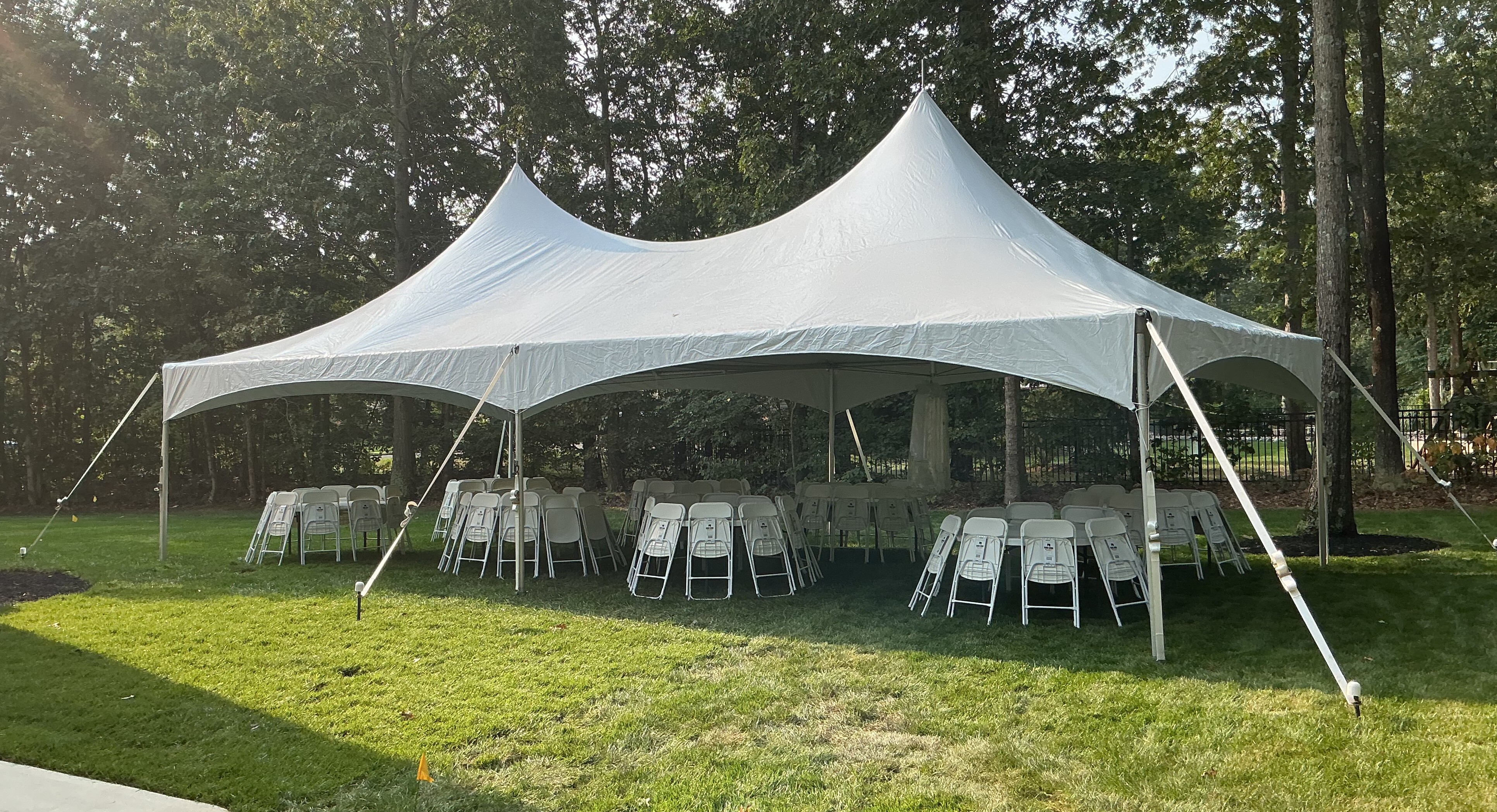 20x40 High Peak Tent Package with Seating – South Jersey | Tent Rentals ...
