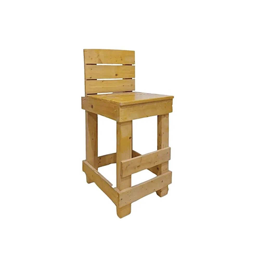 LES Pallet Barstool | Rent Furniture in Qatar - LES - The Rental Company