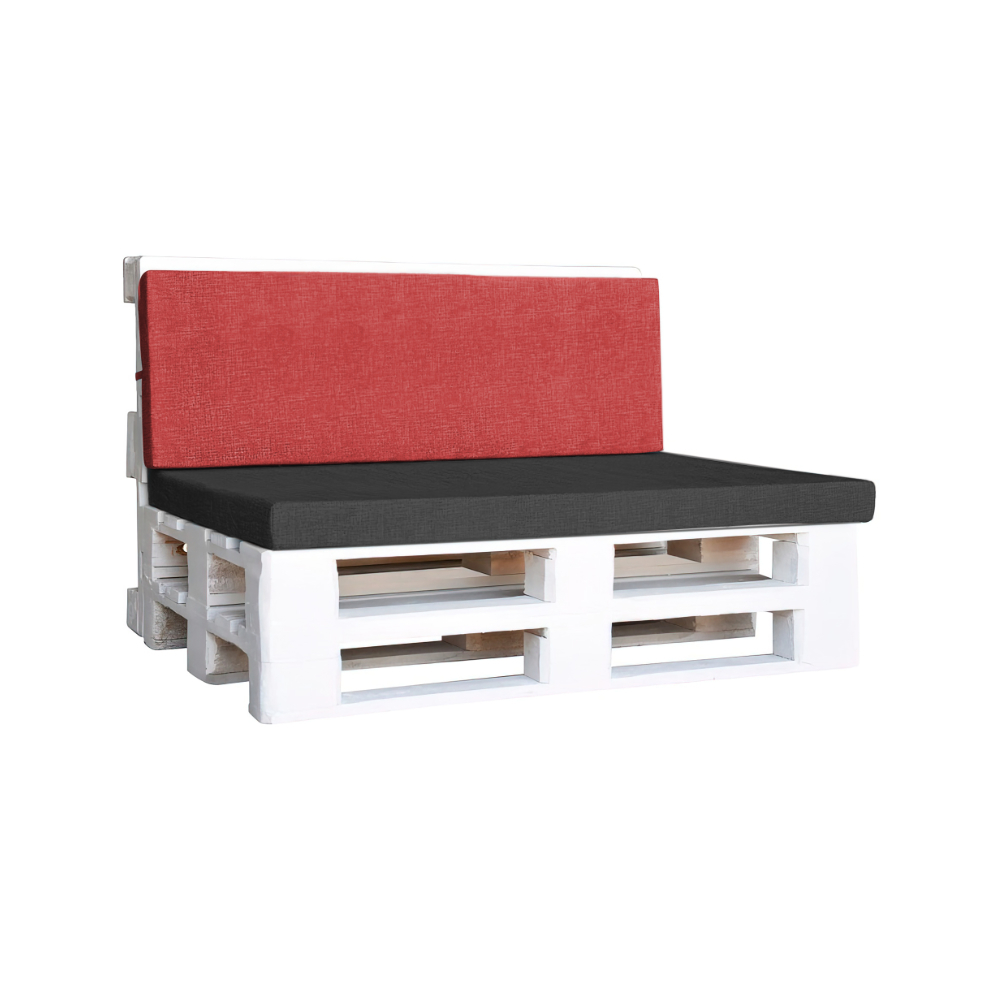 LES Pallet Sofa - Red & Black | Rent Furniture in Qatar - LES - The ...