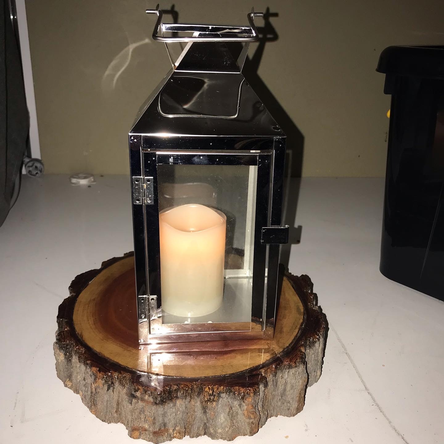 silver lantern large