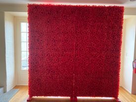 Red Flower Backdrop | Event & Tent Rentals in Connecticut, RI and MA ...
