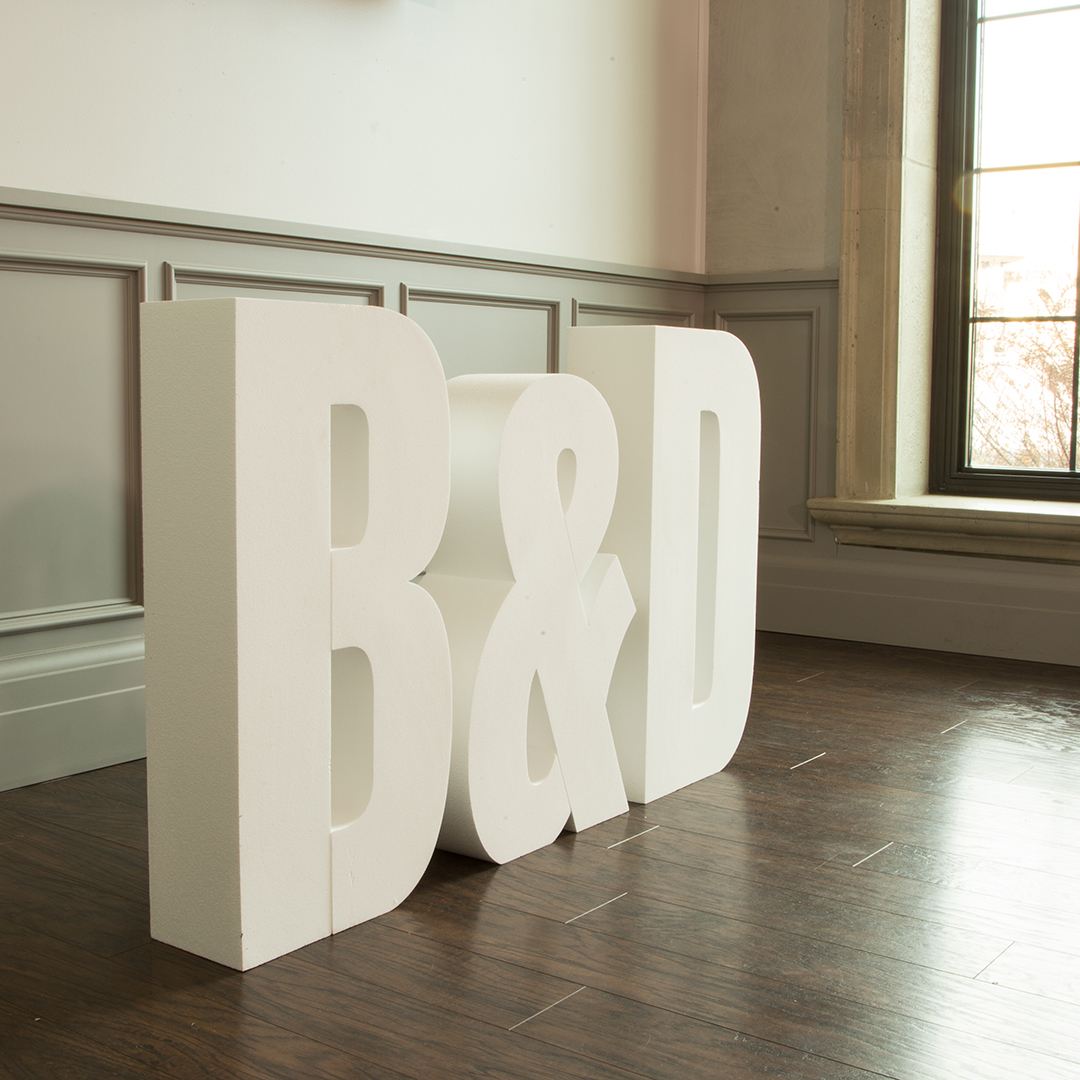Base Table Letters | Premium Rental Items in West Hartford Connecticut