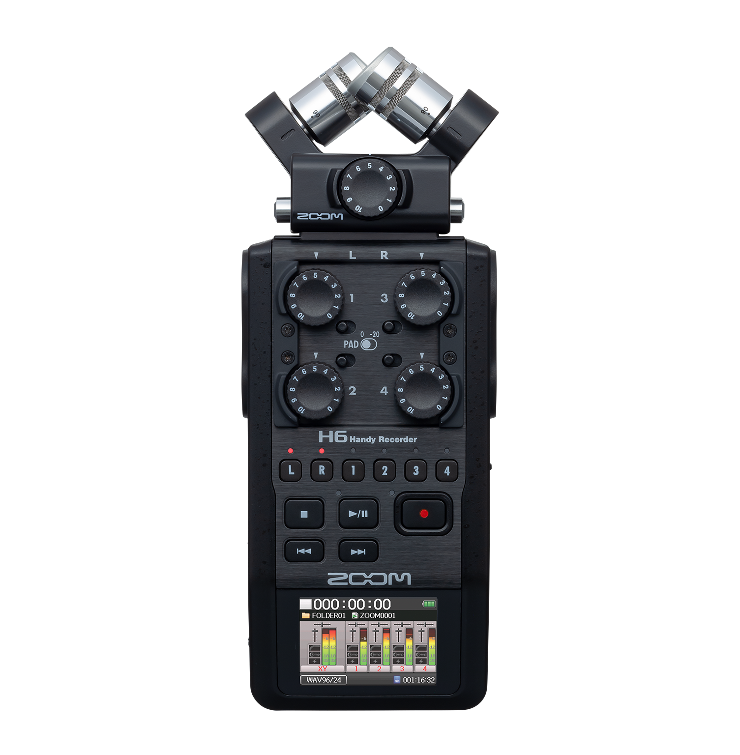 Zoom H6 BK Portable 6 Track recorder | Dream Gear Rentals | Affordable ...