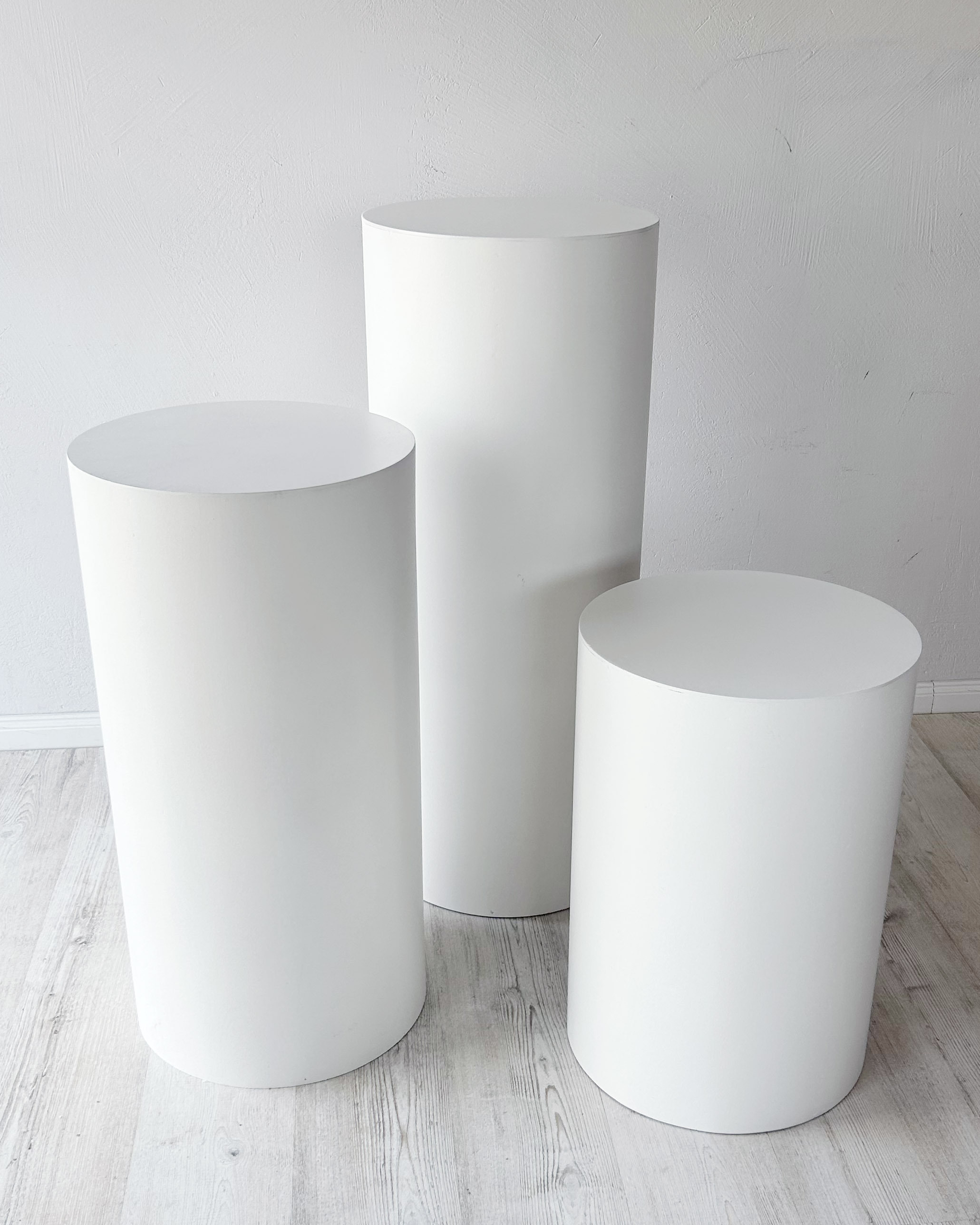 CYLINDER WHITE 80 cm kolona | VELVET