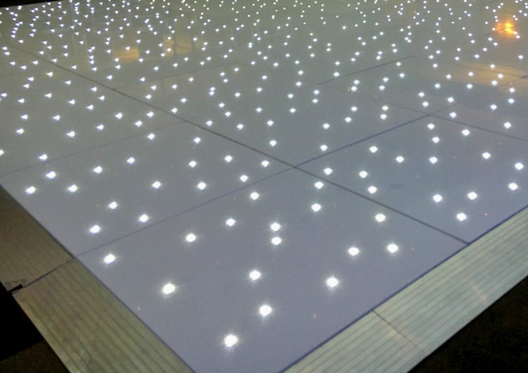 White LED Twinkle Dance Floor Rental - Light Up Dance Floor | Party ...