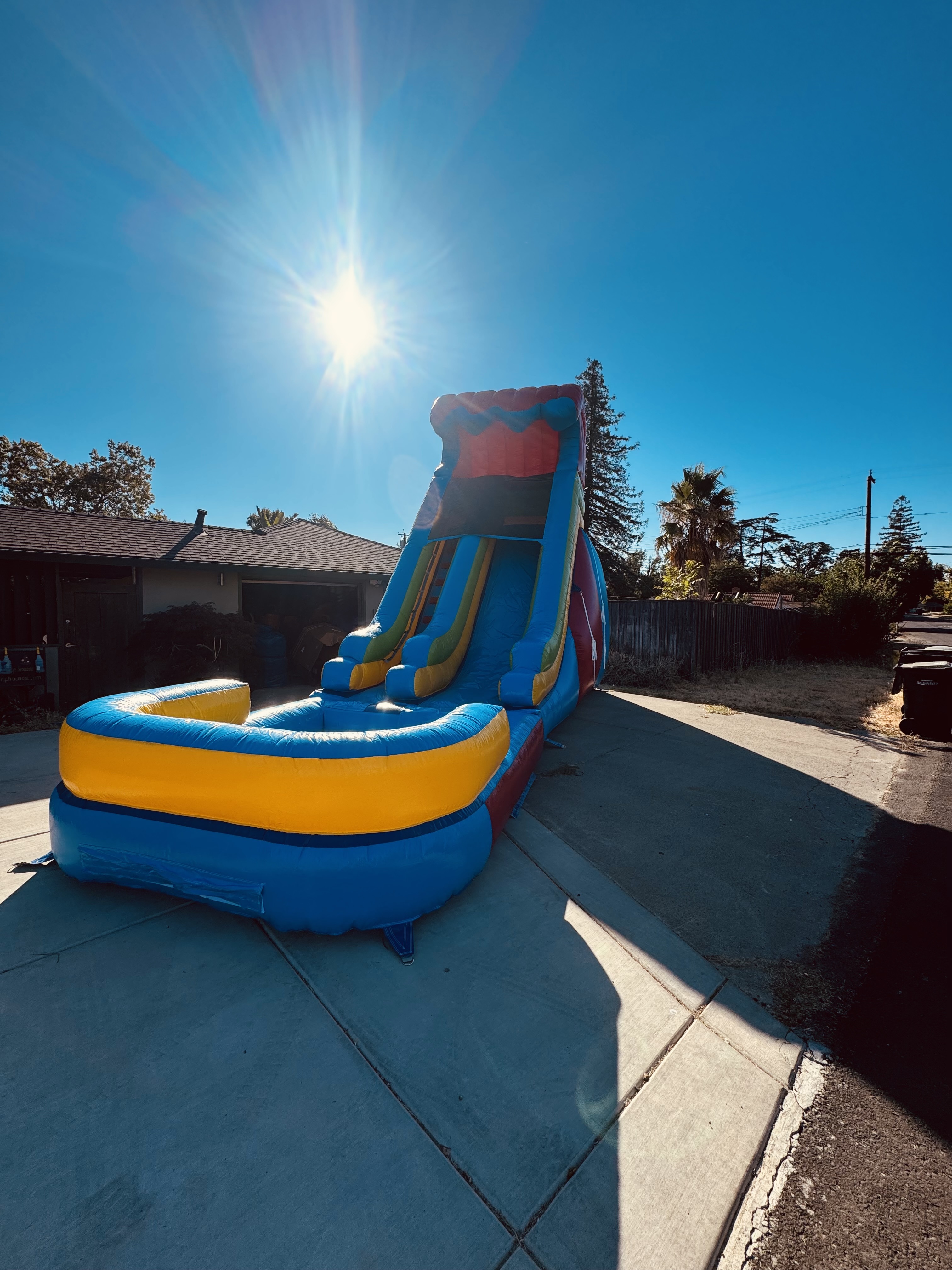 Rainbow 18ft drop slide | Funjumphouses