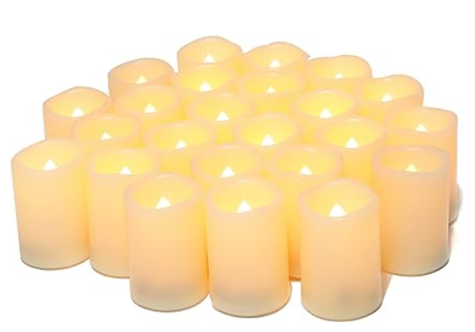 Fameless Tea Light Candles Set of 24 | Pastels Party Rental