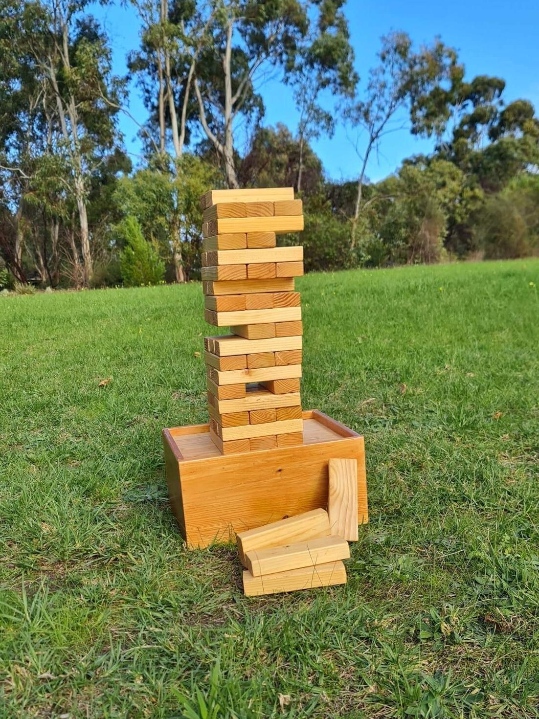Giant Jenga | Rustic Game Rentals