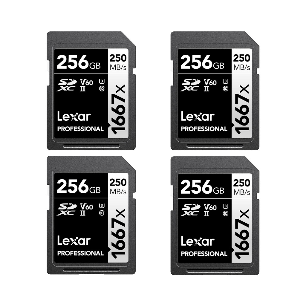 Rent Lexar Silver Series 256GB v60 SD (4 Pack) JustRentLah | Rent ...