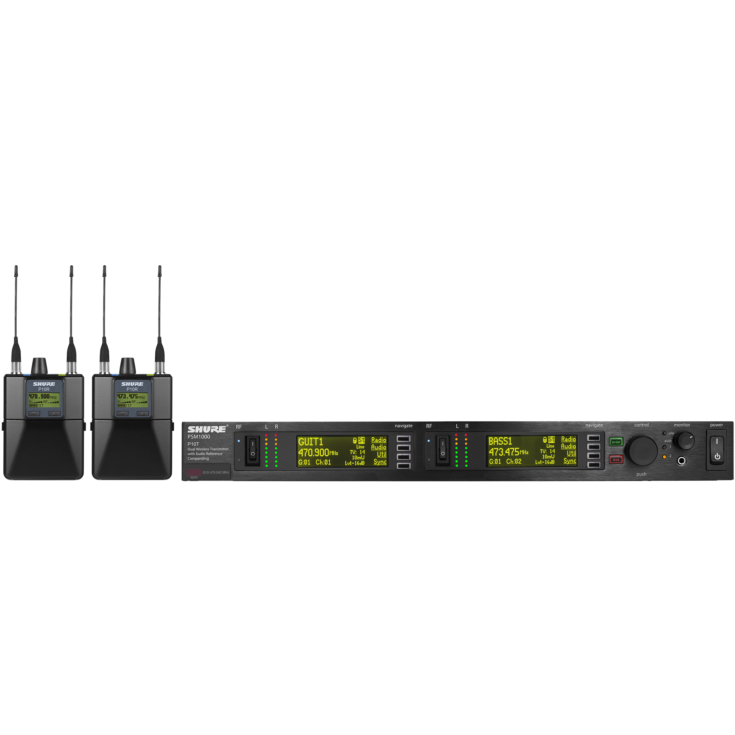 Shure PSM1000 Dual Wireless In-Ear Monitor System | FP Rentals | Pro ...