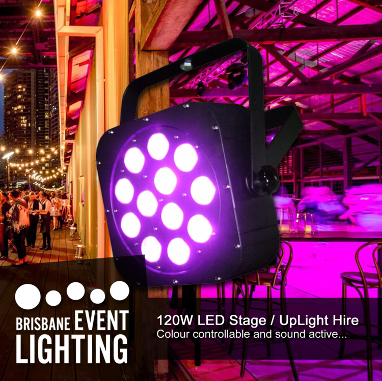 120 Watt LED Uplight Hire | Brisbane Event Lighting • Lighting Hire and ...