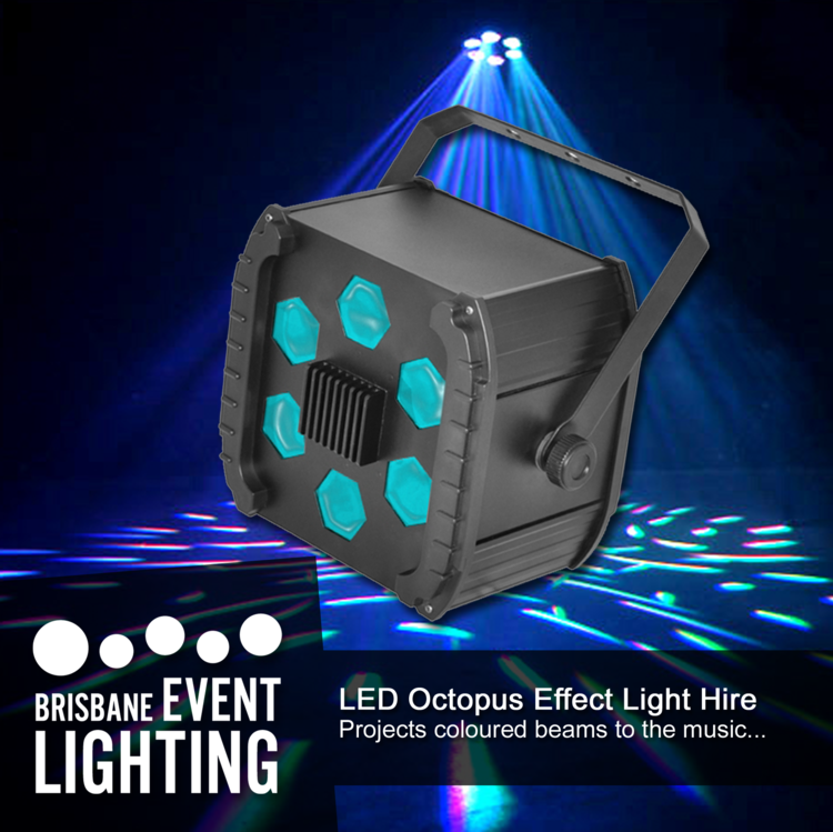 Octopus LED Disco Light Hire | Brisbane Event Lighting • Lighting Hire ...