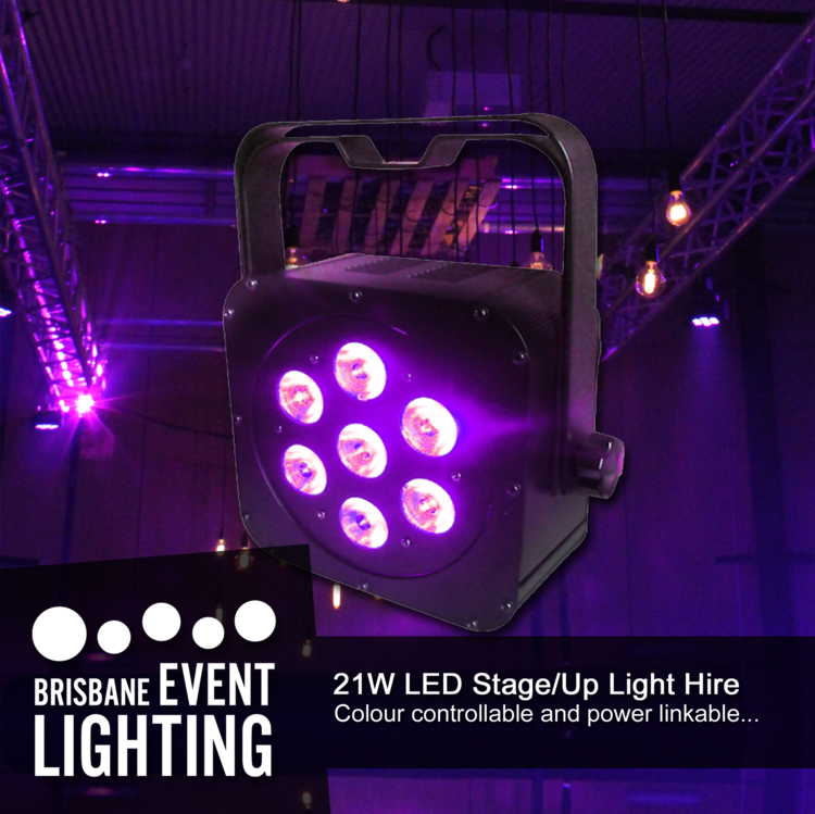 21 Watt RGB LED Stage Light Hire | Brisbane Event Lighting • Lighting ...