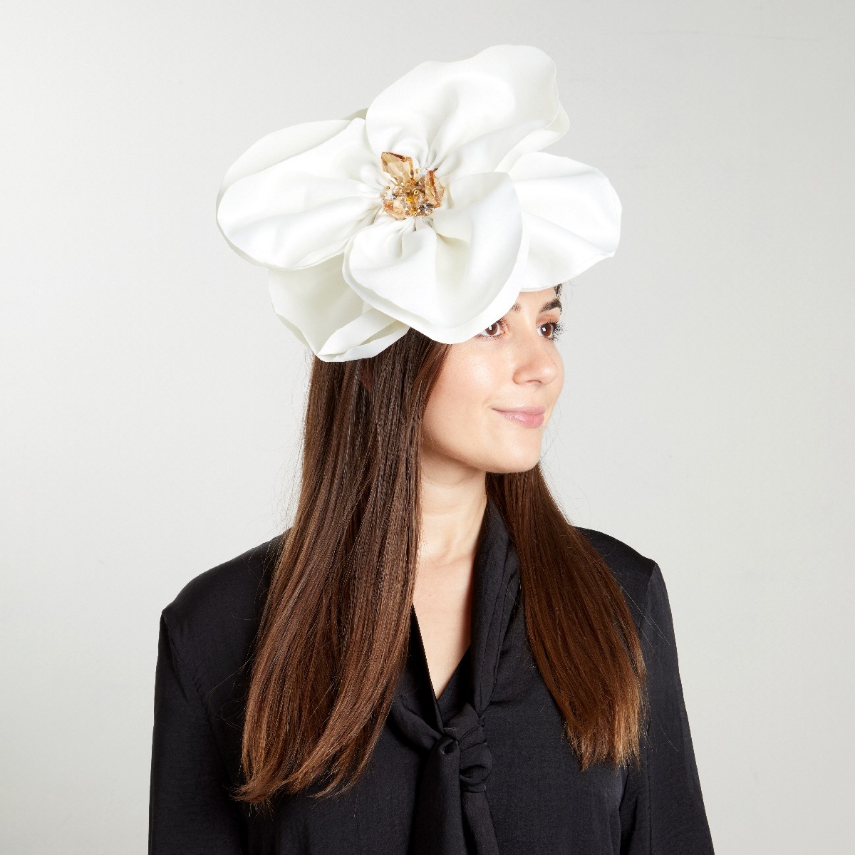 Magnolia Floral Headband - Ivory | Bee Smith Millinery