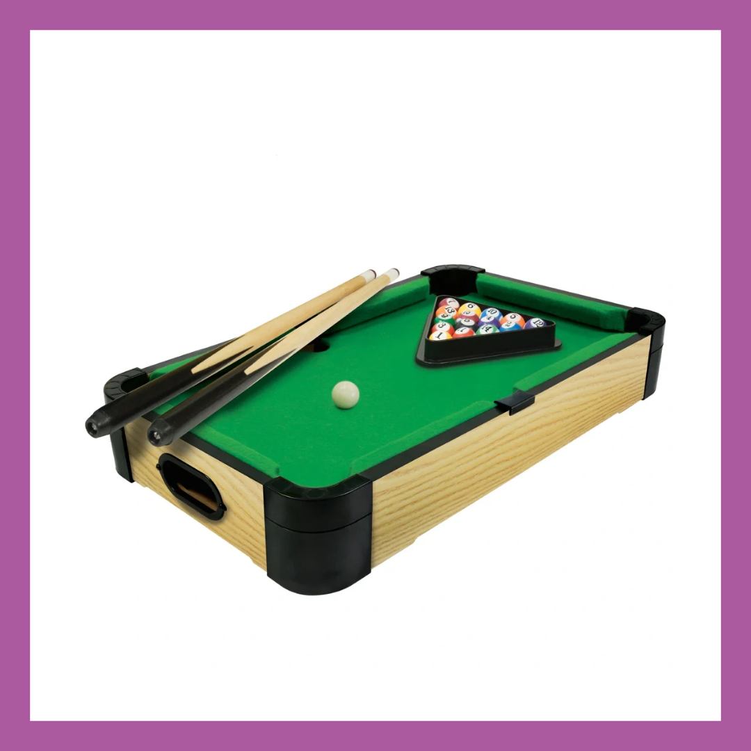 GYM 432 Tabletop pool table | Gympanzees Lending Library