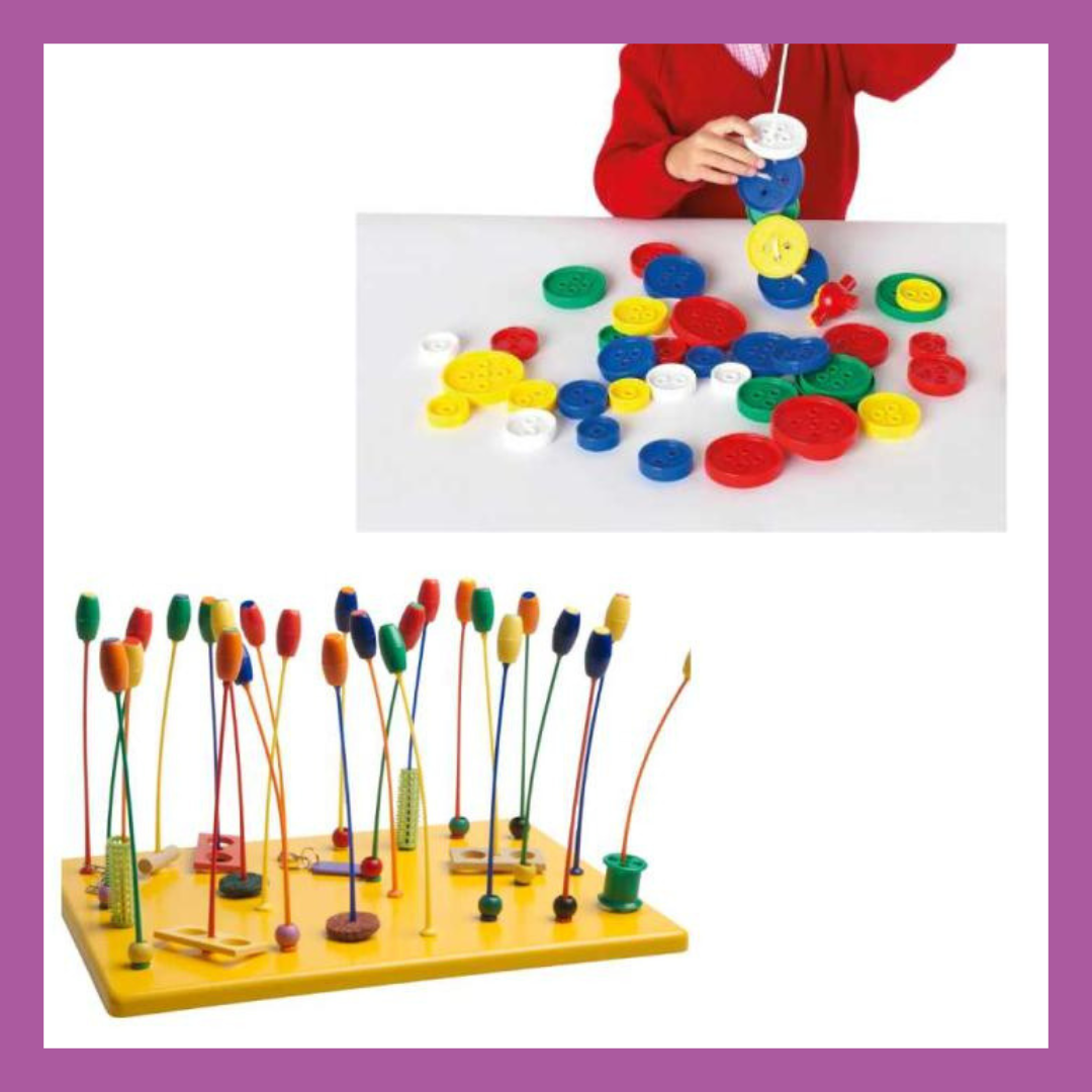 GYM 224 Sensory fidget kit with giant buttons | Gympanzees Lending Library