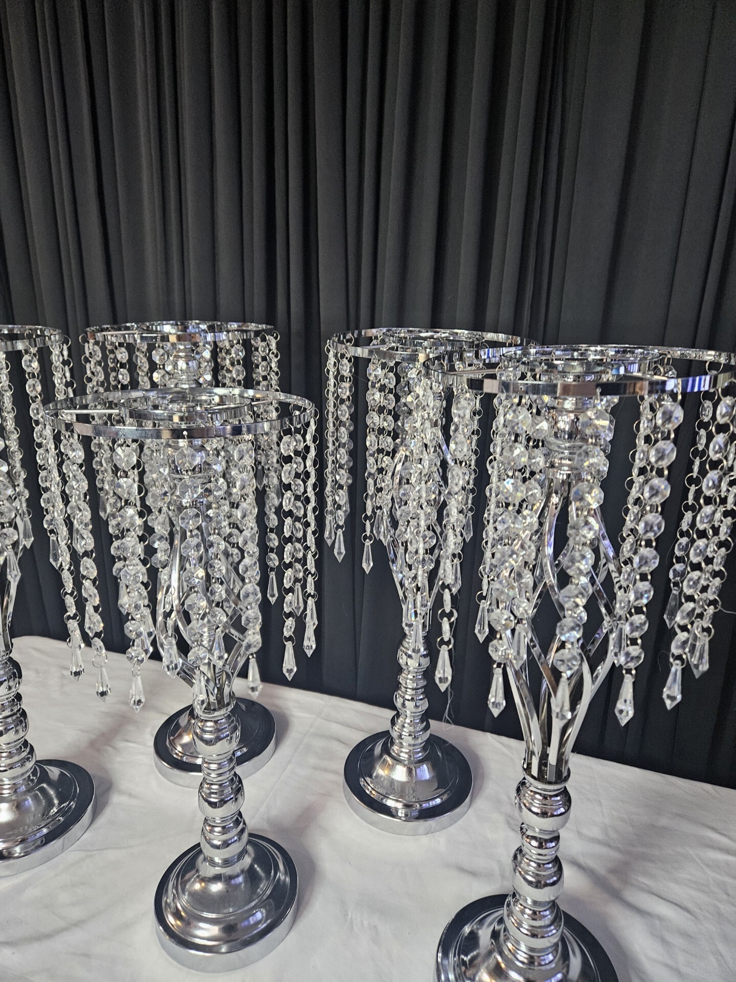 Crystal Centerpiece Vase Rental – Elegant Event Decor (Blue Springs, MO ...