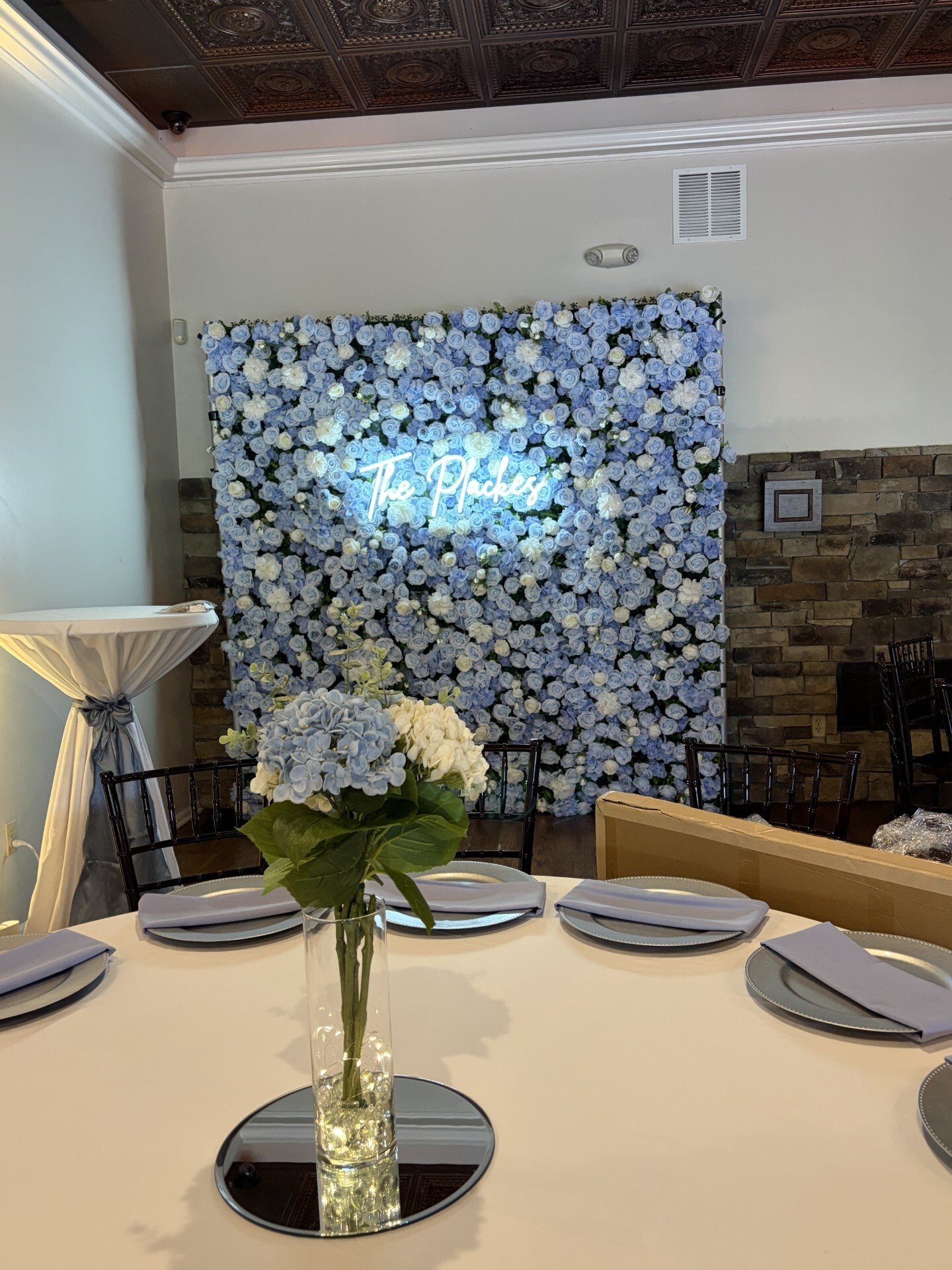 Wedding Flower Wall Rental at The Pavilion Event Space | Kansas City ...