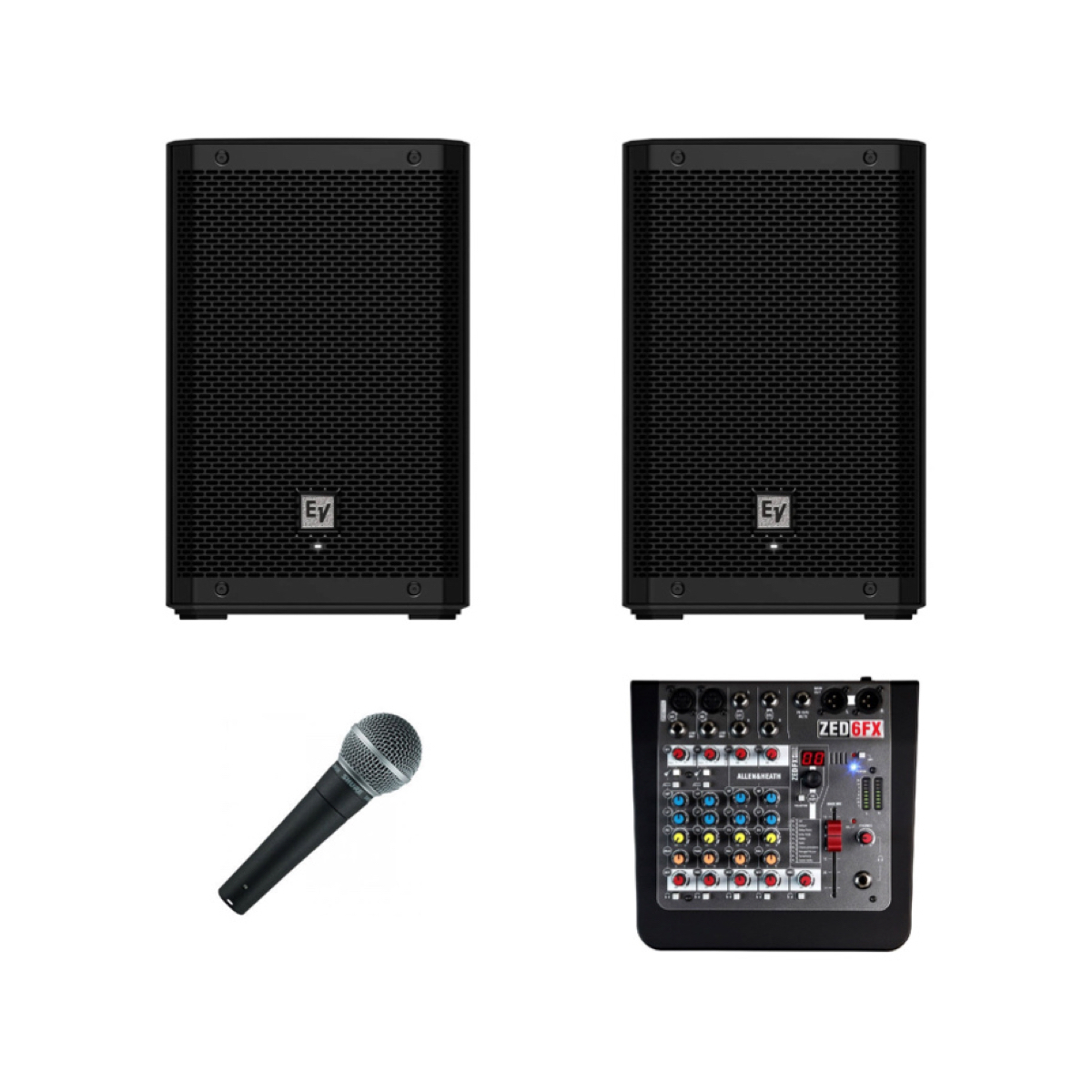Basic PA System Package EV Speakers | Skylark Hire | Brisbane Speakers ...