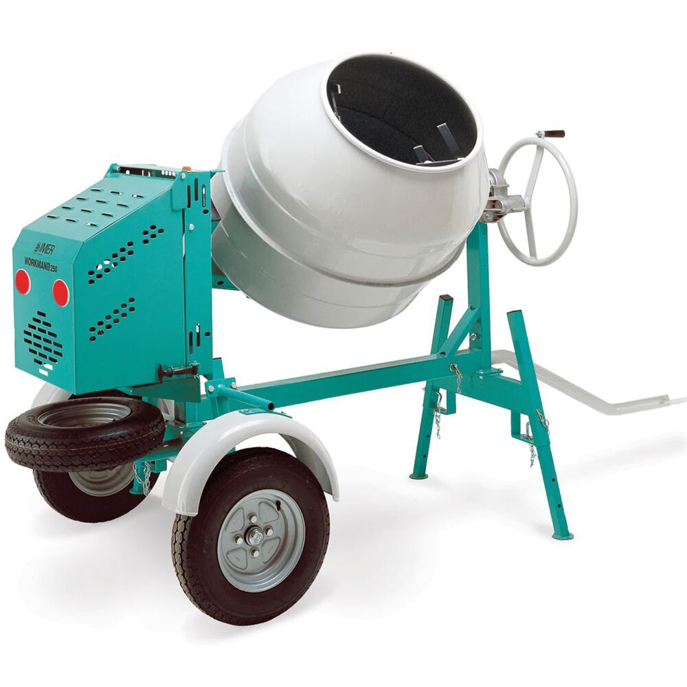 IMER WORKMAN II 250 Towable Barrel Mixer | Crete Mix Rental & Delivery