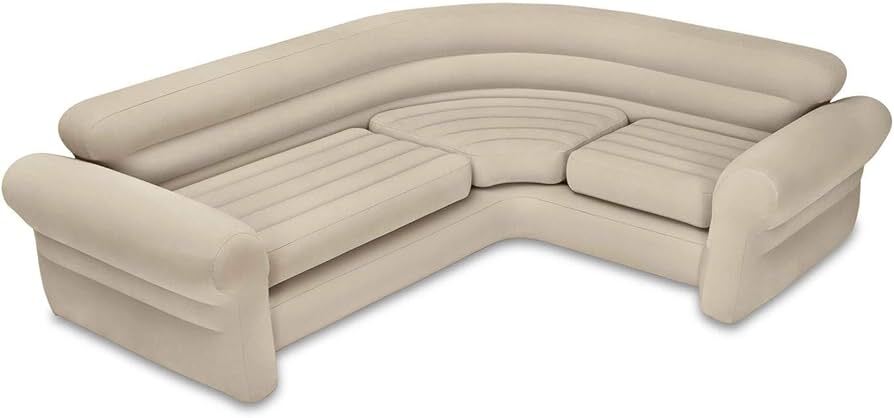 Inflatable Corner Living Room Neutral Sectional Sofa | Party Rentals by Us