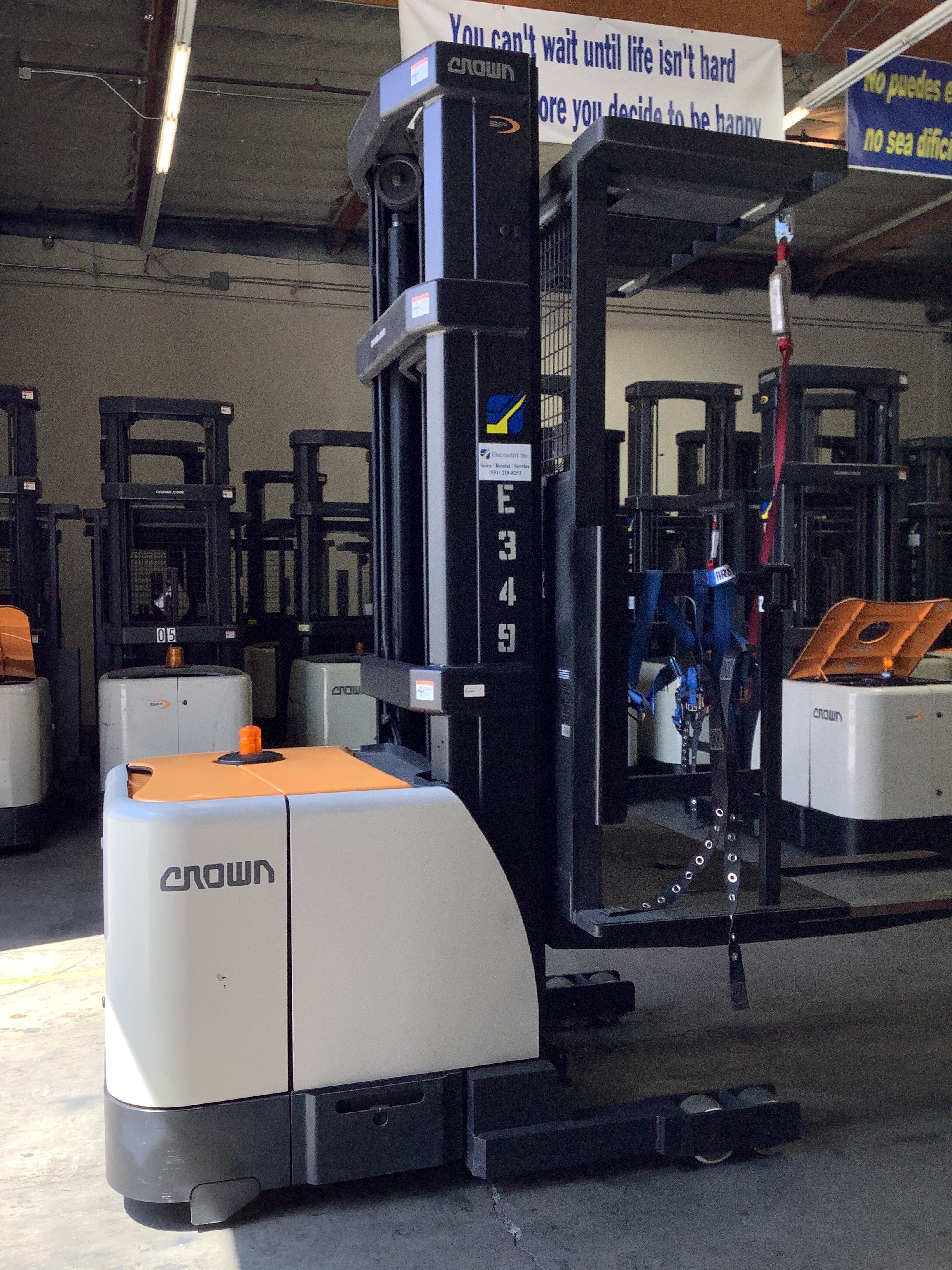 Crown Order Picker 276' Lift Height | Electrolift - Forklift Rentals ...