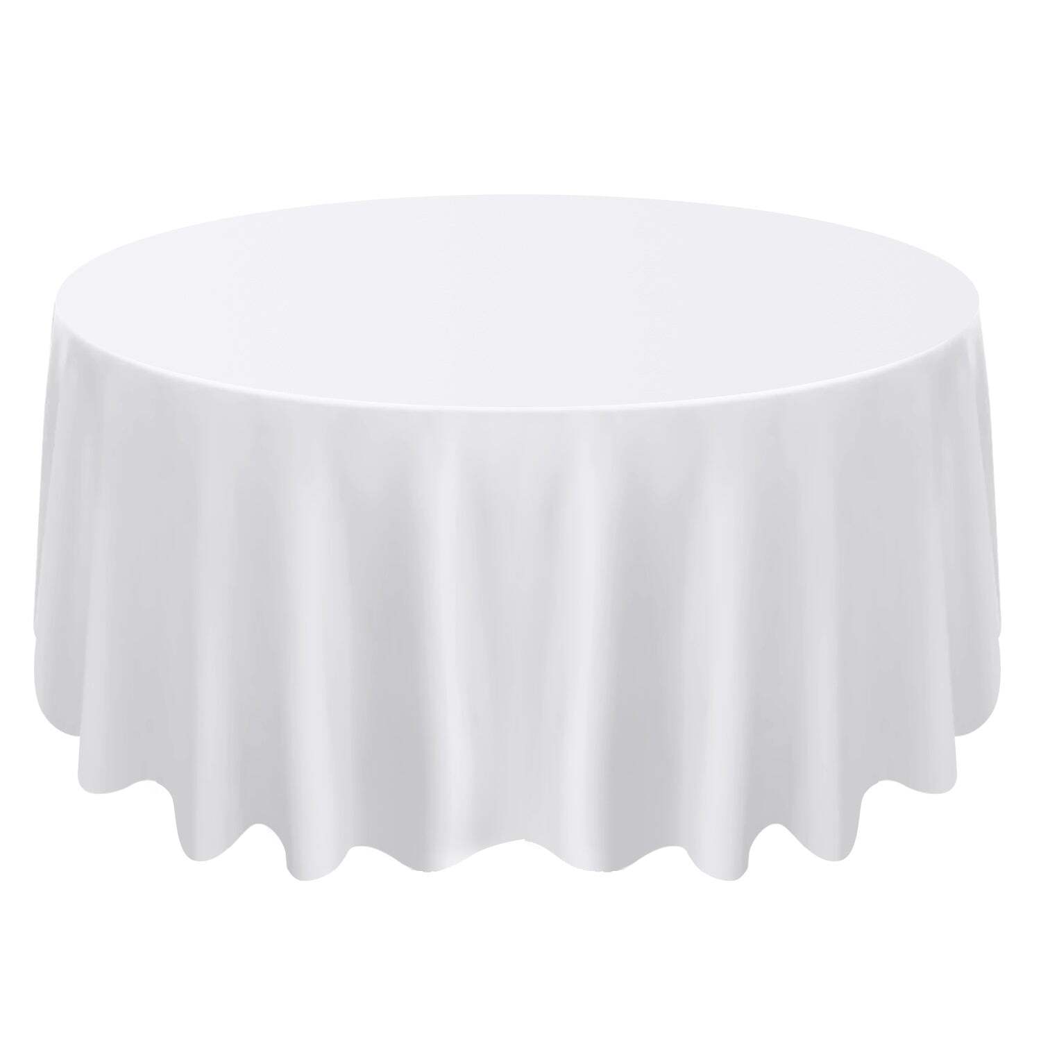 White Long and Elegant Tablecloths for 60' Round Tables. | Marry Me ...