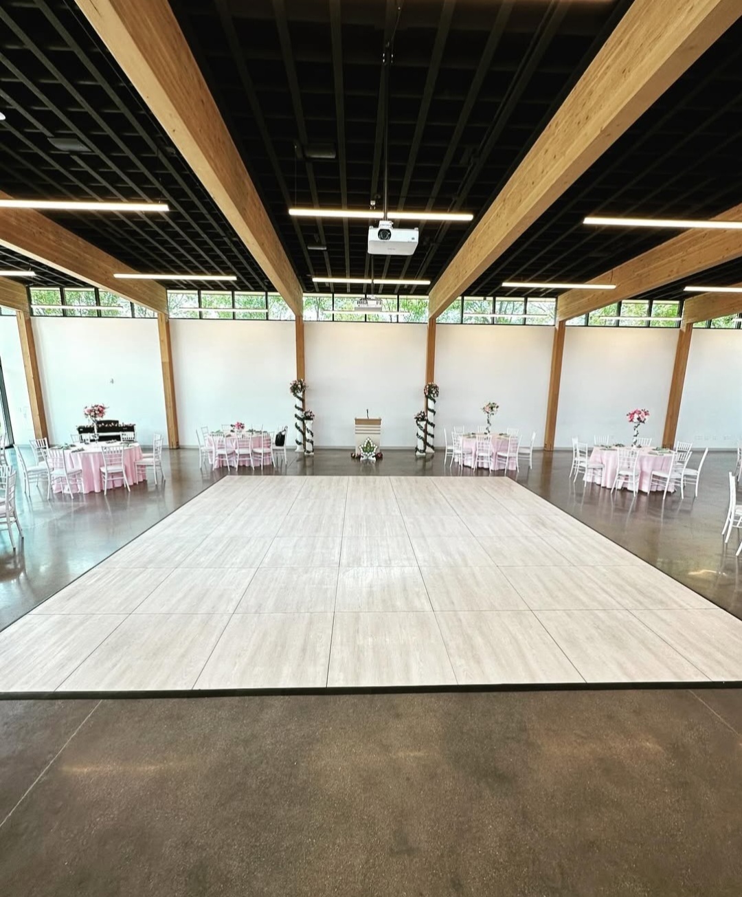 White Oak Dance Floor | Metro Rental • Chairs • Tables • Tents • Dance ...