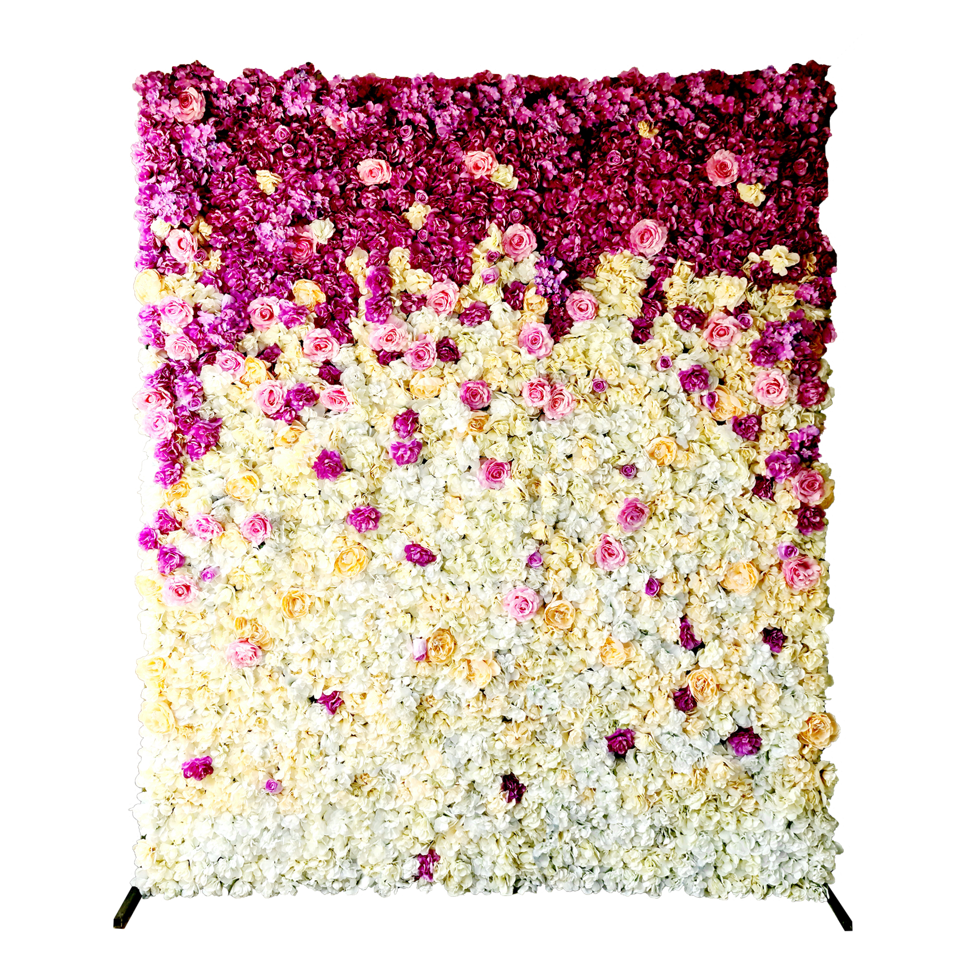 Purple Fade Flower Wall 2000hx2400w | Elegance Events & Décor